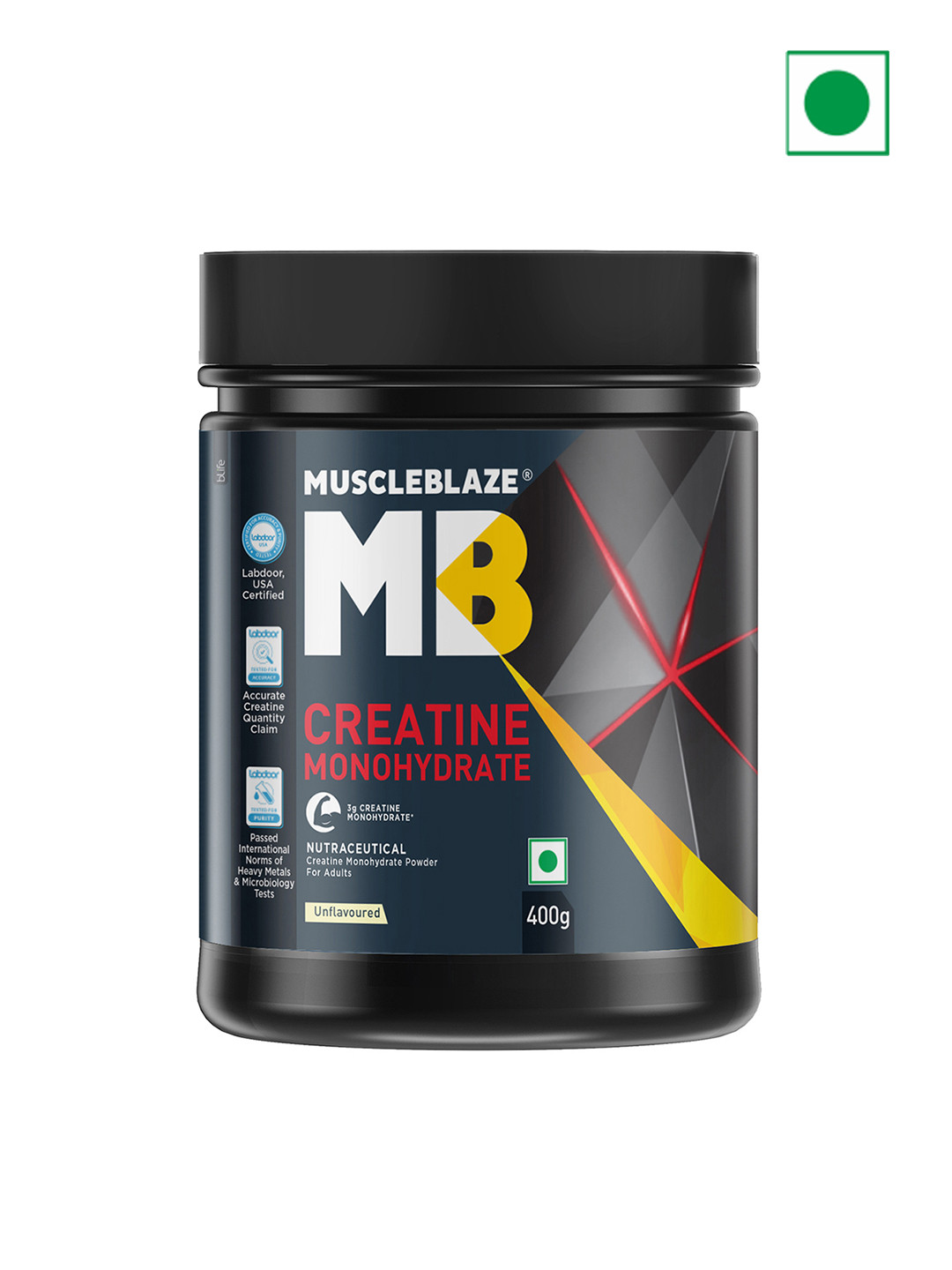 Buy MuscleBlaze Creatine Monohydrate 3g Powder To Increase Strength ...