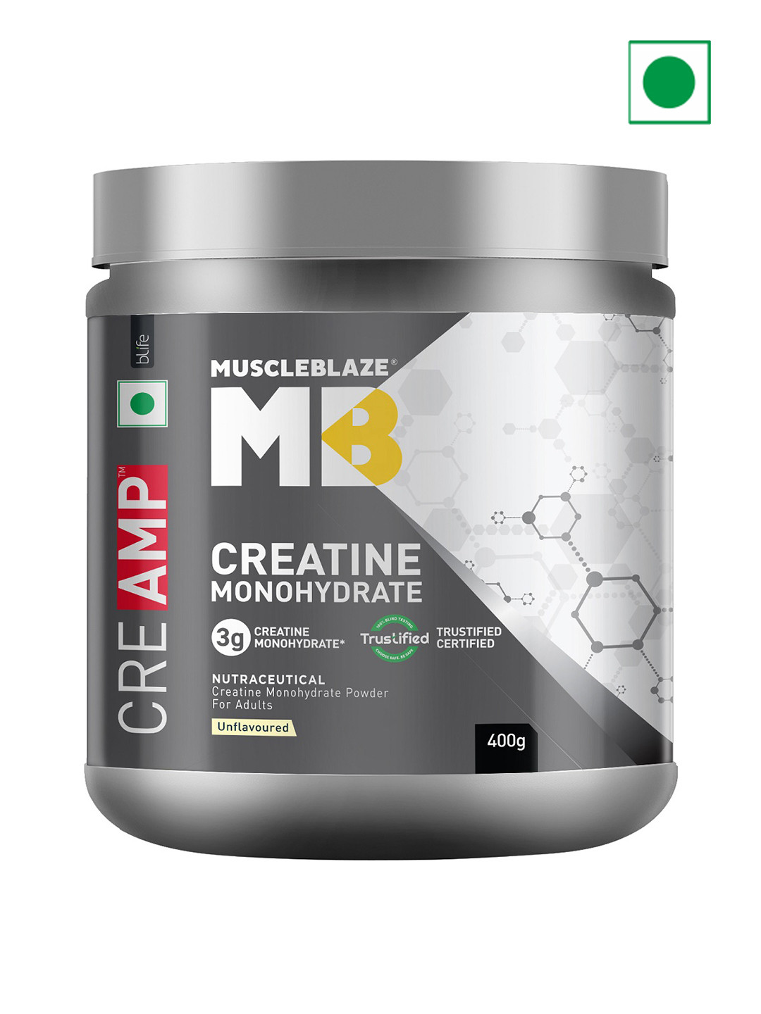Buy MuscleBlaze Creatine Monohydrate 3g Powder To Increase Strength ...