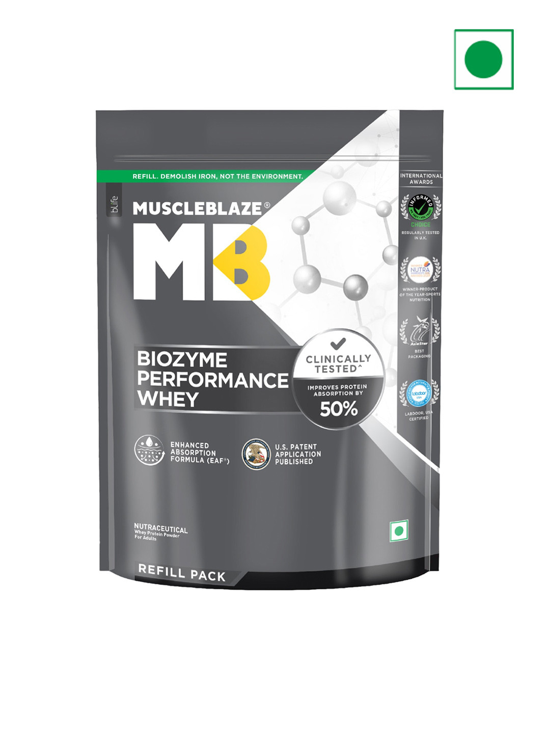 Buy MuscleBlaze Biozyme Performance Whey Protein Magical Mango 1kg ...