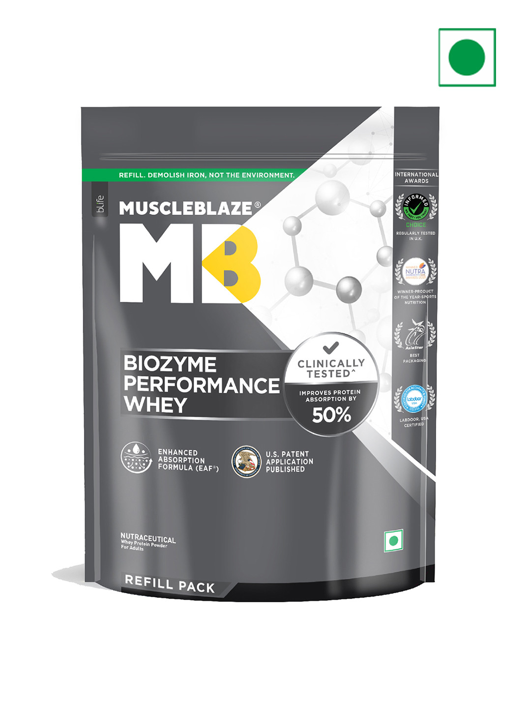 Buy MuscleBlaze Biozyme Performance Magical Mango Whey Protein Powder ...