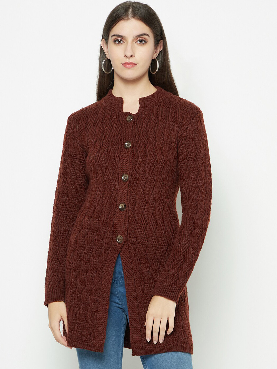 Buy Knitstudio Self Design Acrylic Cardigan - Sweaters for Women ...