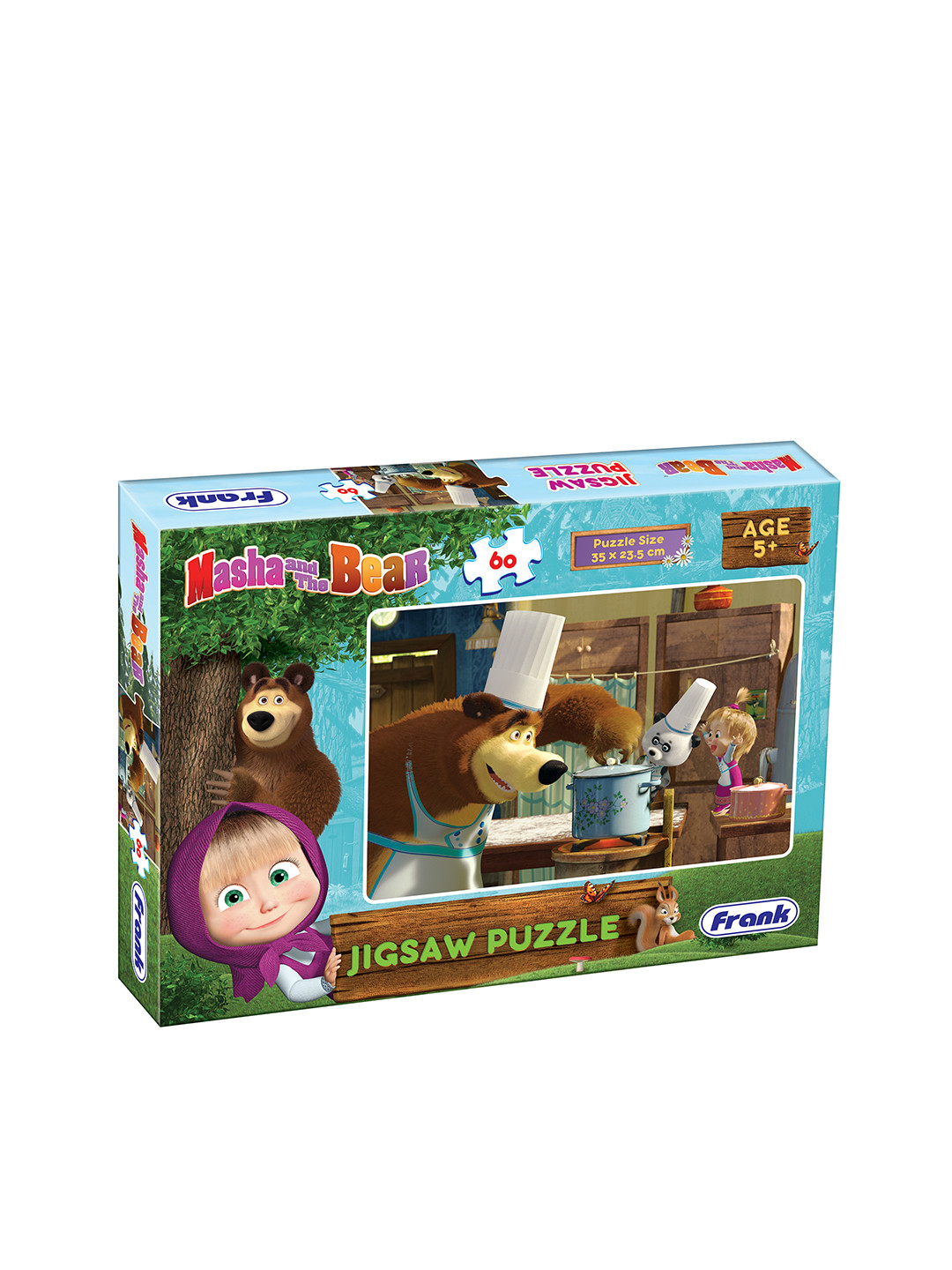 Buy Frank Multicoloured 60 Pieces Masha And The Bear Puzzle - Activity ...