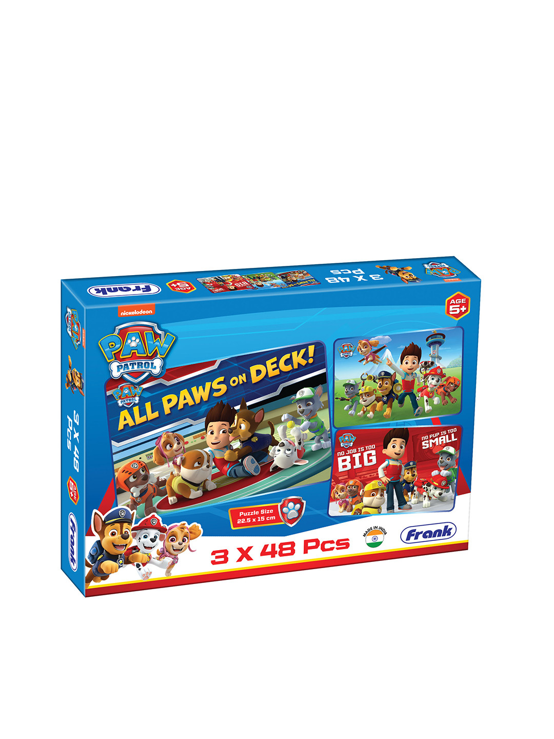 Buy Frank Multicoloured 48 Pieces Paw Patrol 3 In 1 Puzzle - Activity ...