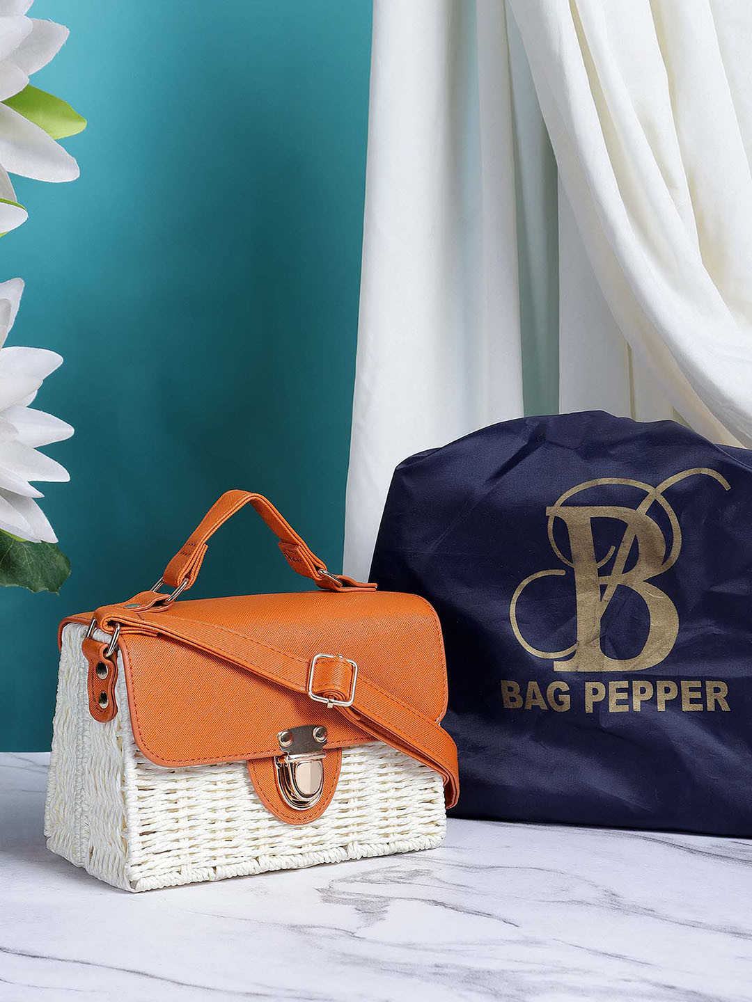 Buy Bag Pepper Self Design Structured Sling Bag - Handbags for Women ...
