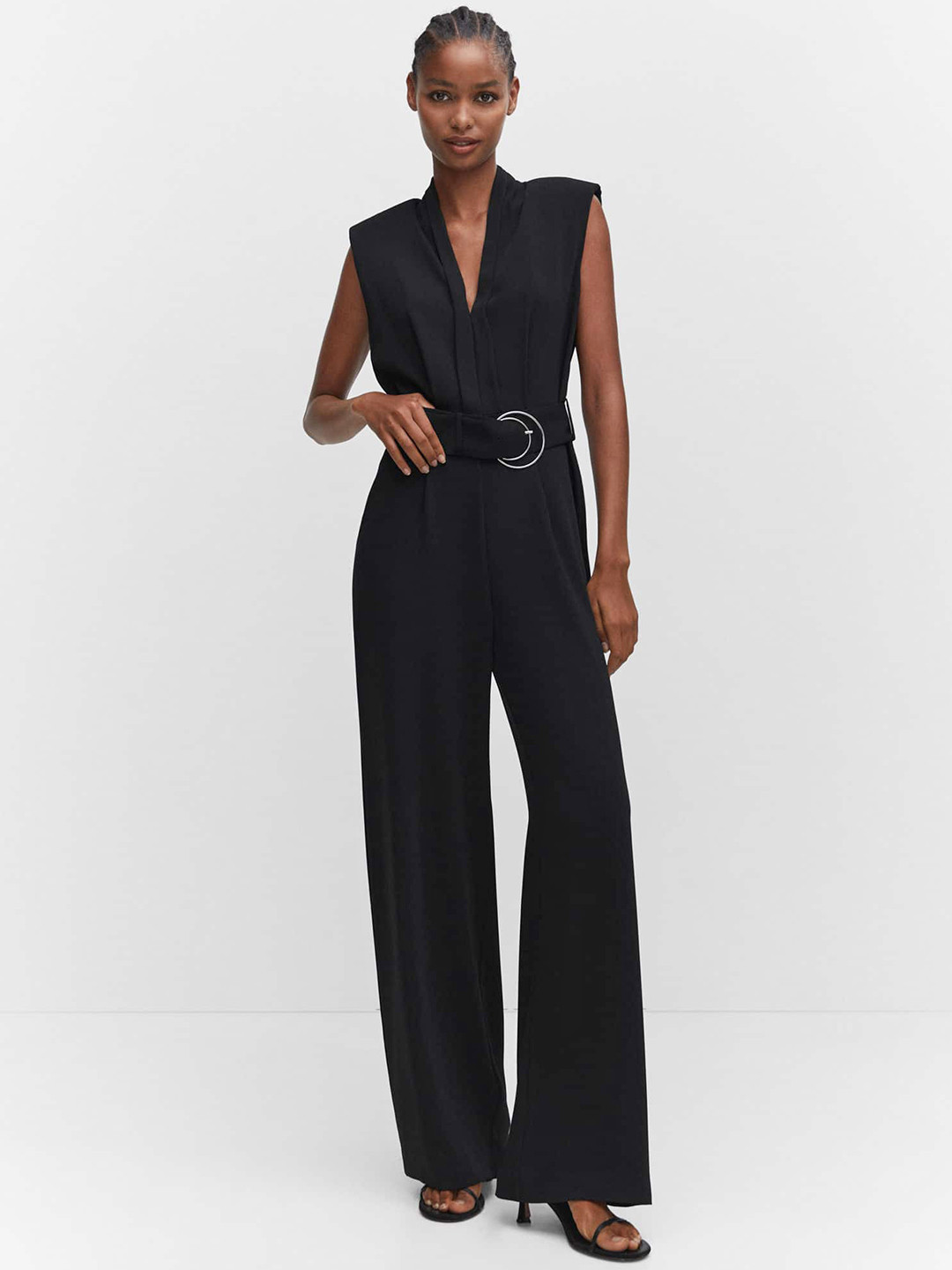 Buy MANGO Basic Jumpsuit With Belt - Jumpsuit for Women 25376858 | Myntra