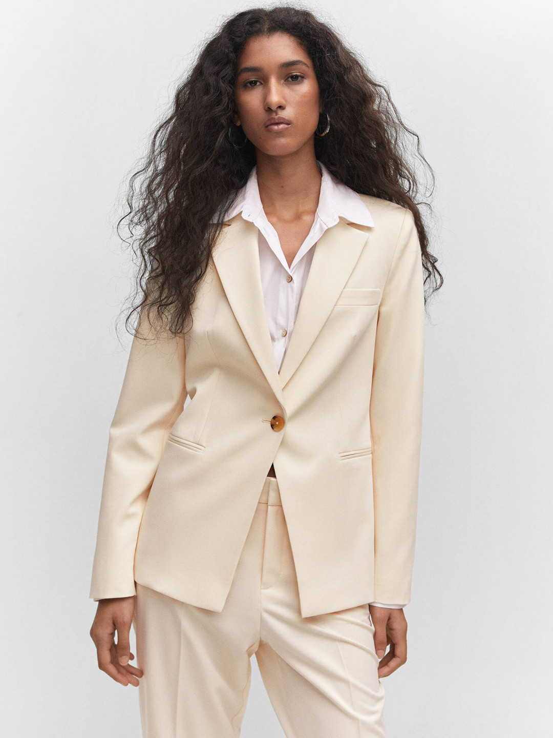 Buy MANGO Single Breasted Fitted Formal Blazer - Blazers for Women ...