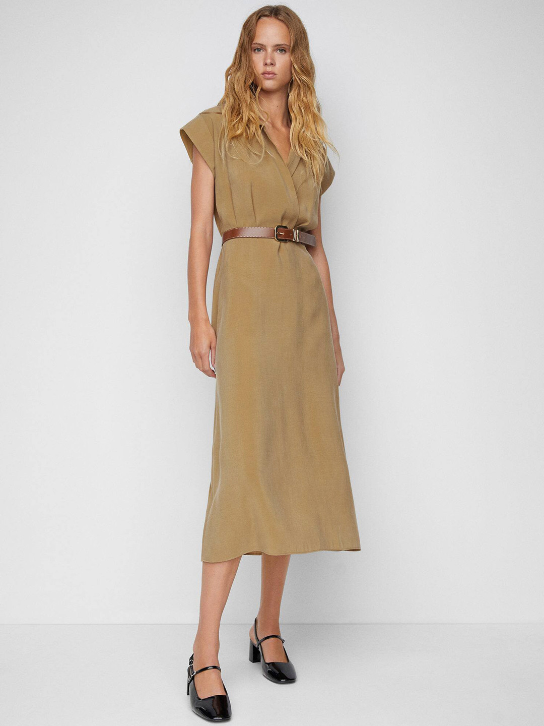 Buy MANGO Formal Shirt Midi Dress - Dresses for Women 25377176 | Myntra