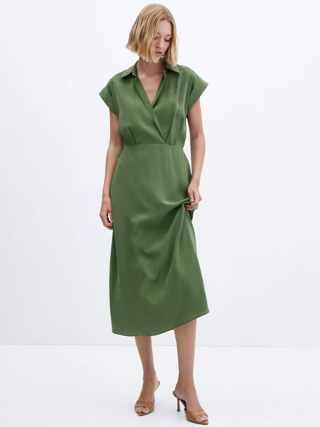 Buy MANGO Formal Shirt Midi Dress - Dresses for Women 25377296 | Myntra