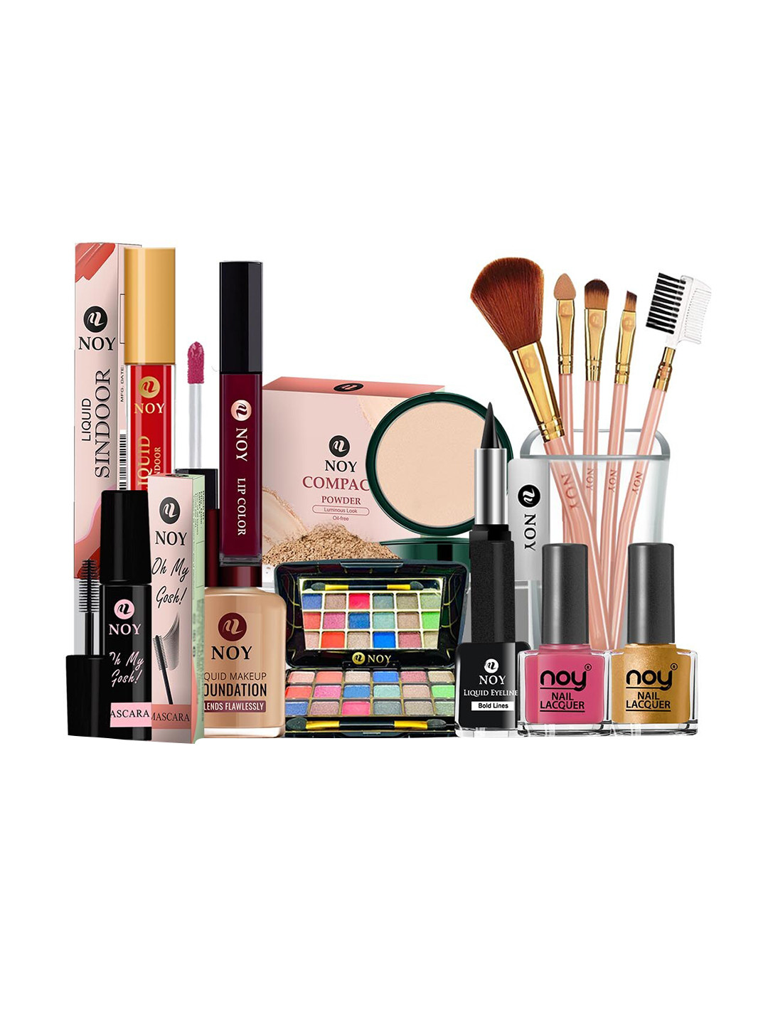 Buy NOY Set Of 15 Glamour Makeup Kit Combo #243 - Makeup Combo for ...