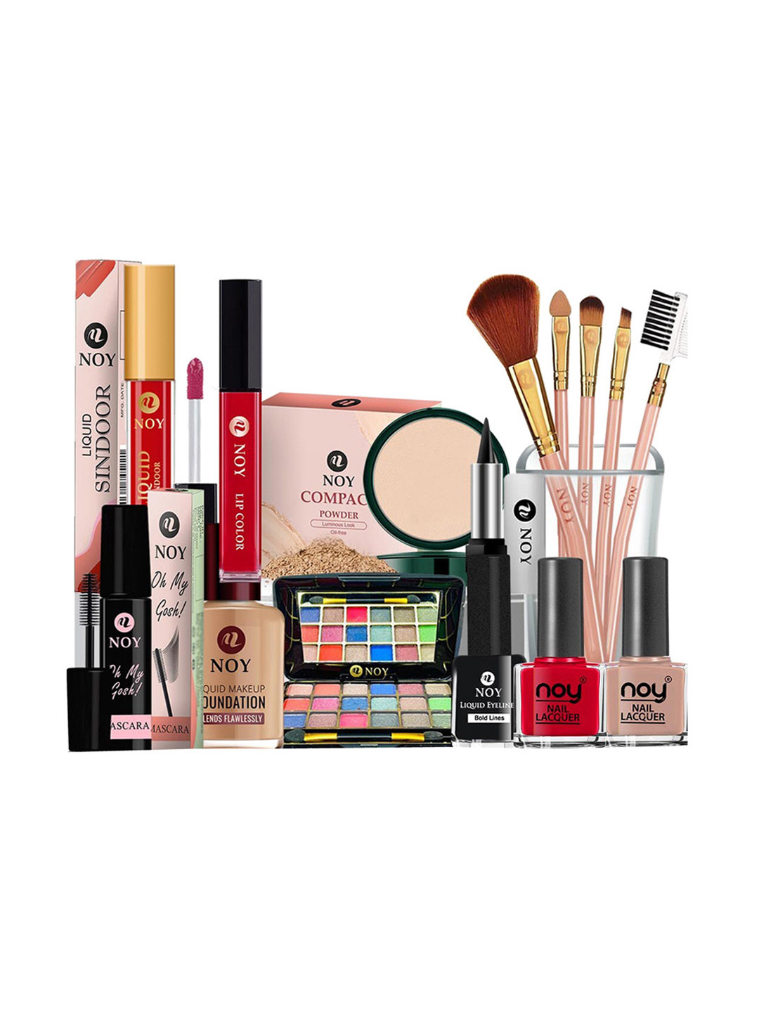 Buy NOY Set Of 15 Luminous Makeup Kit Combo #528 - Makeup Combo for ...