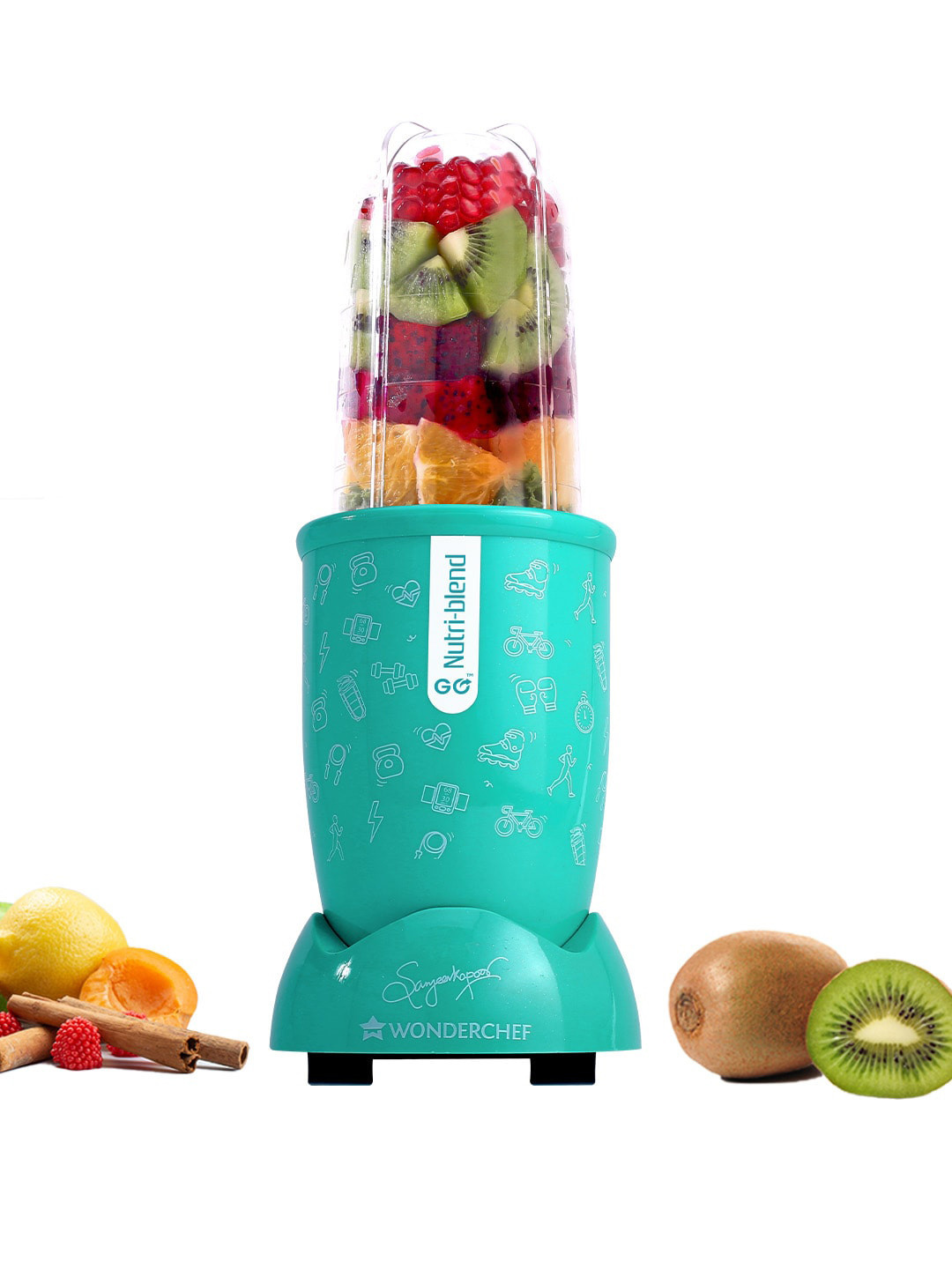 Buy Wonderchef Nutri Blend GO Green Juicer 400 Watt 500 Ml - Juicer ...