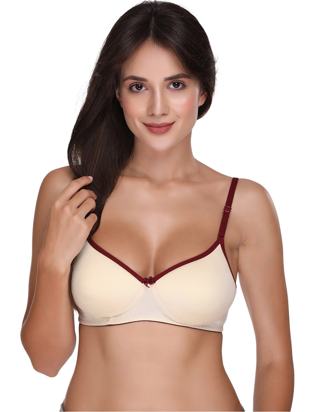 Buy SONA Medium Coverage All Day Comfort Cotton T Shirt Bra - Bra for Women 25401084 | Myntra