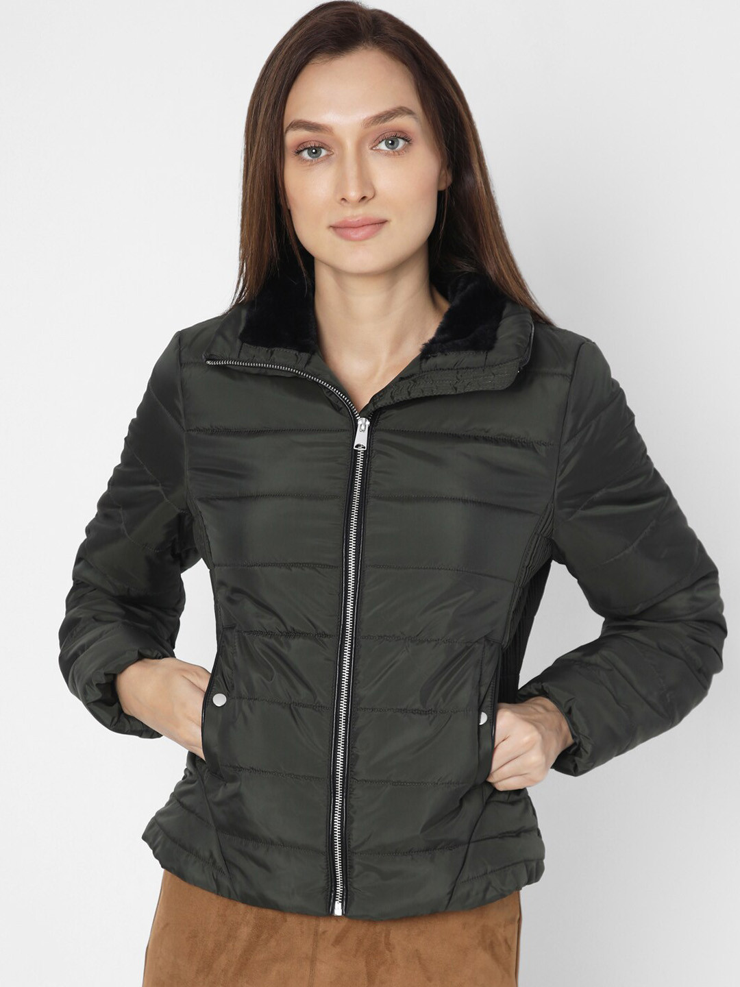 Buy Vero Moda Spread Collar Padded Jacket - Jackets for Women 25418758 ...