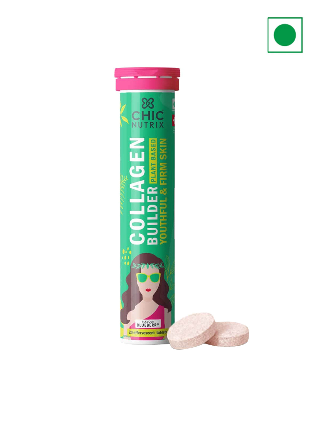 Buy CHICNUTRIX Plant Based Collagen Builder Tablets With Vitamin C & E ...