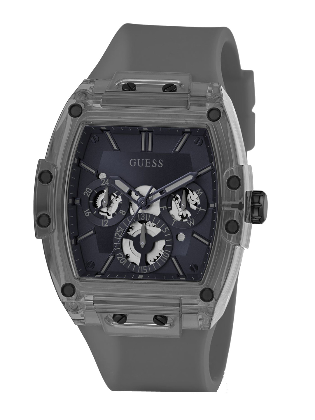 Buy GUESS Men Rectangle Dial & Straps Analogue Watch GW0203G9 - Watches ...