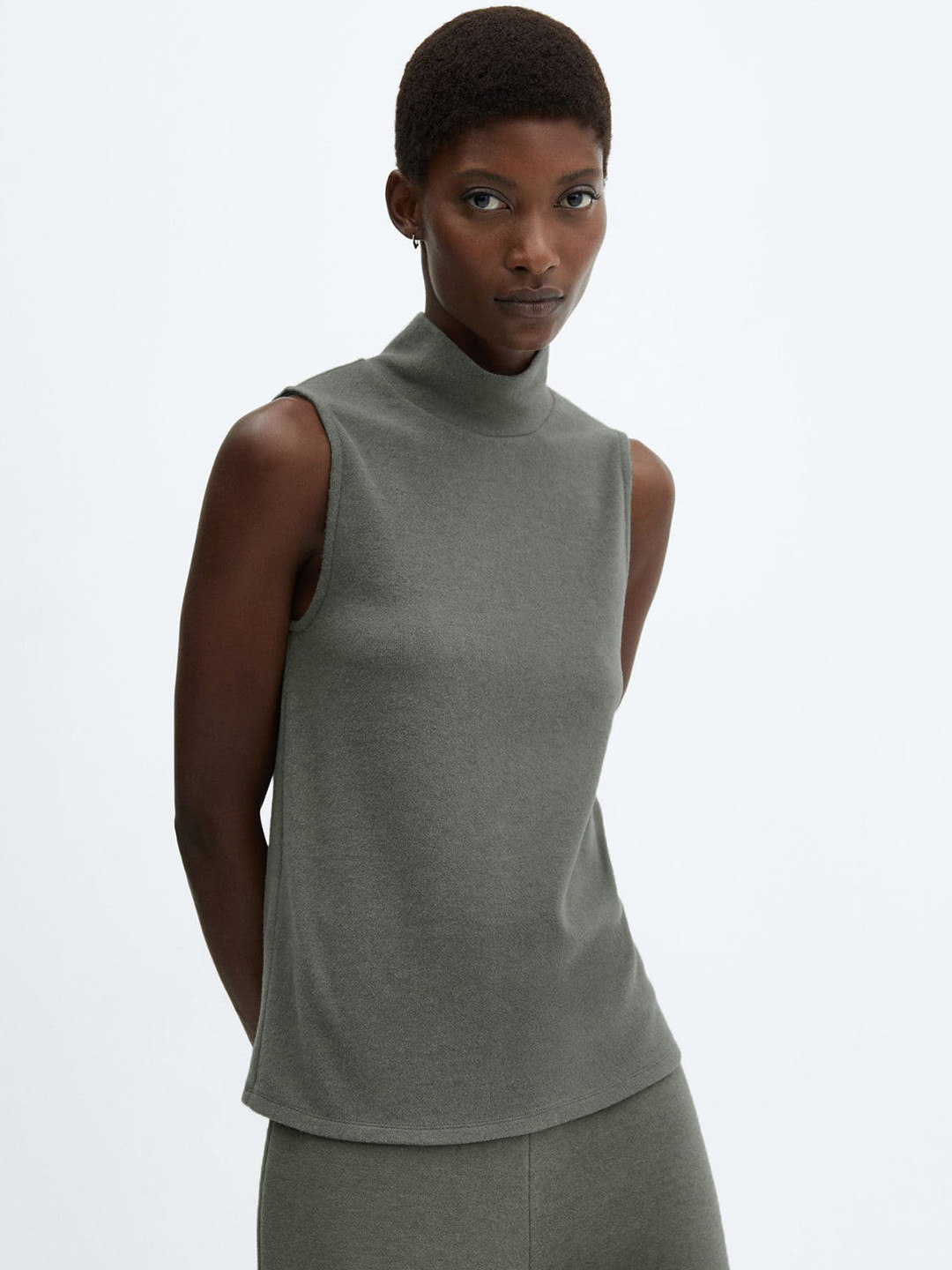 Buy MANGO High Neck Knit Top - Tops for Women 25426954 | Myntra