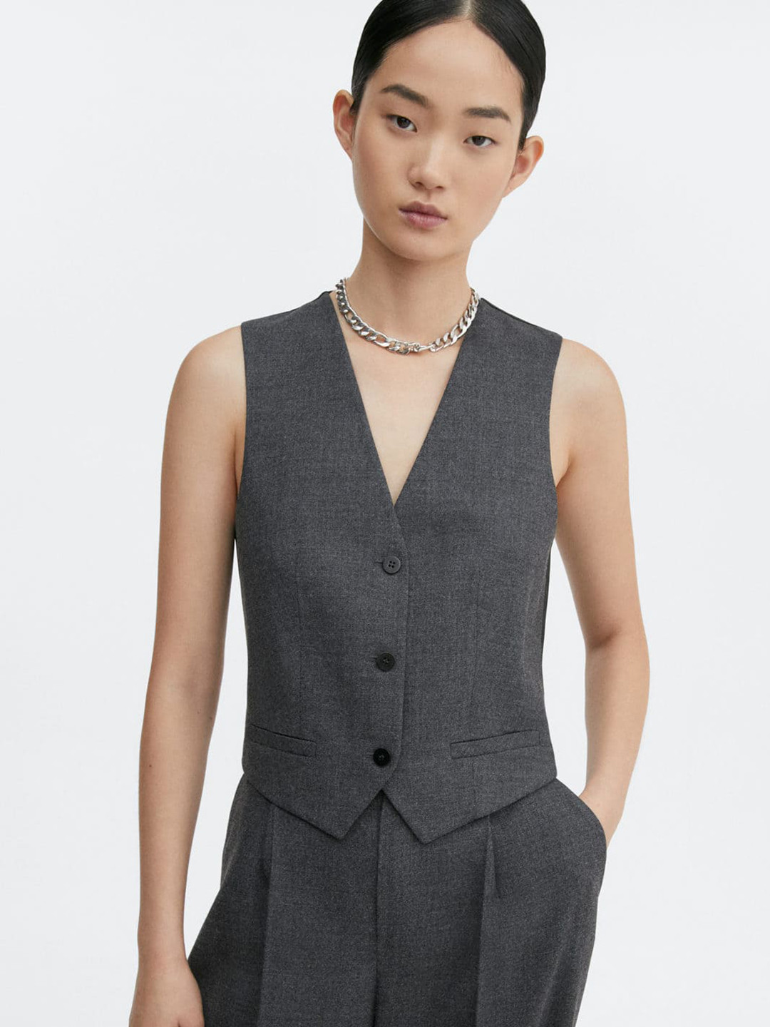 Buy MANGO Structured Suit Waistcoat - Waistcoat for Women 25427214 | Myntra