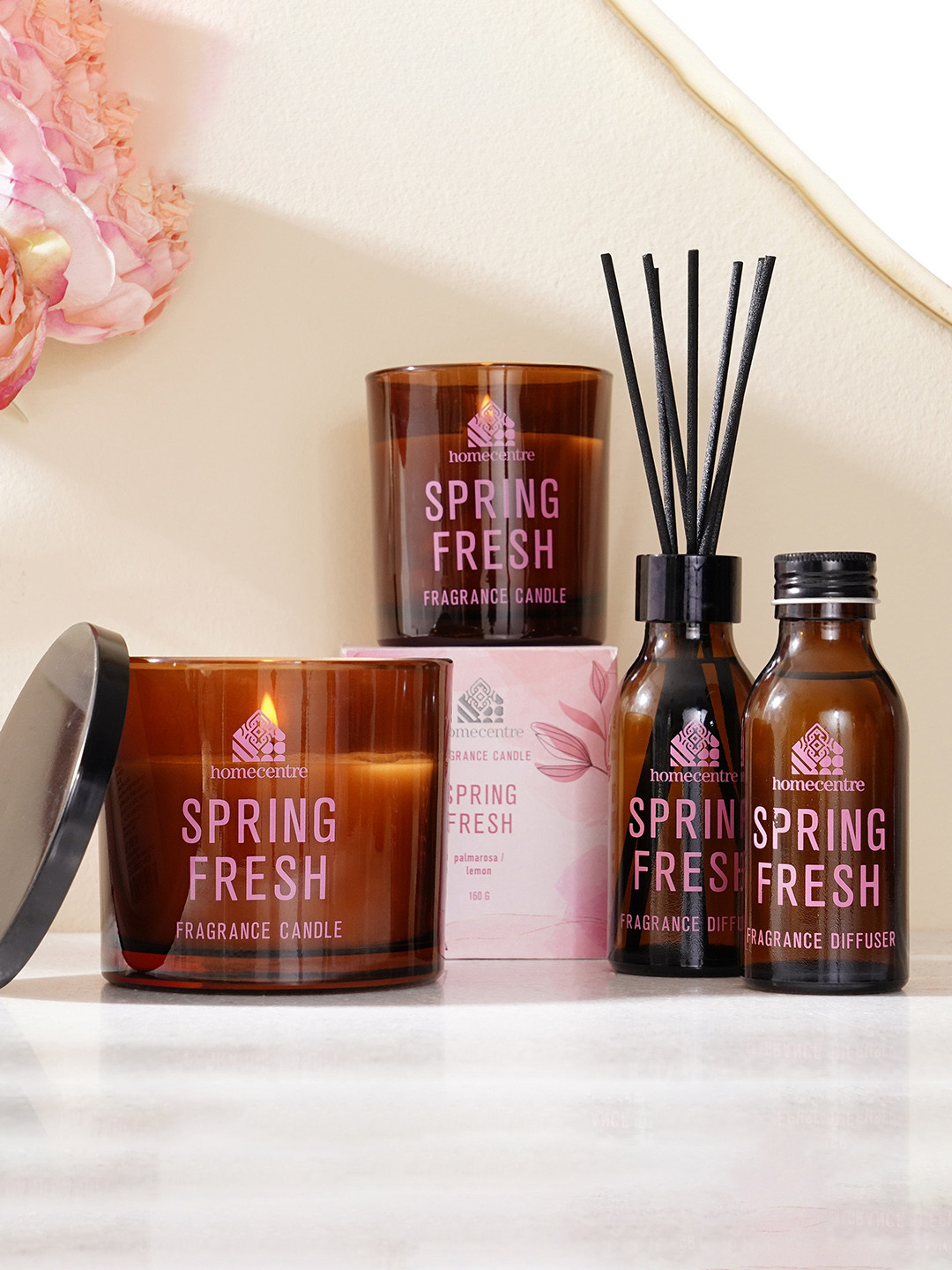 Buy Home Centre Enchanted Yellow Printed Spring Fresh Diffuser Oil 100 ...