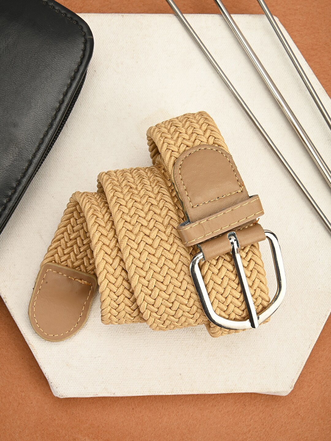 Buy BuckleUp Unisex Braided Stretchable Belt - Belts for Unisex ...