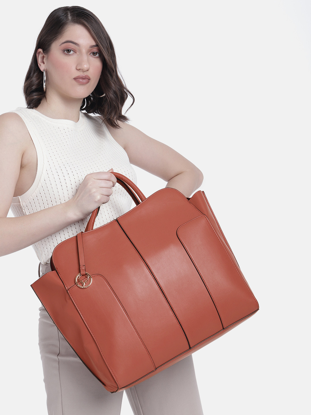 Buy Allen Solly Women Solid Laptop Bag - Laptop Bag for Women 25447406 ...