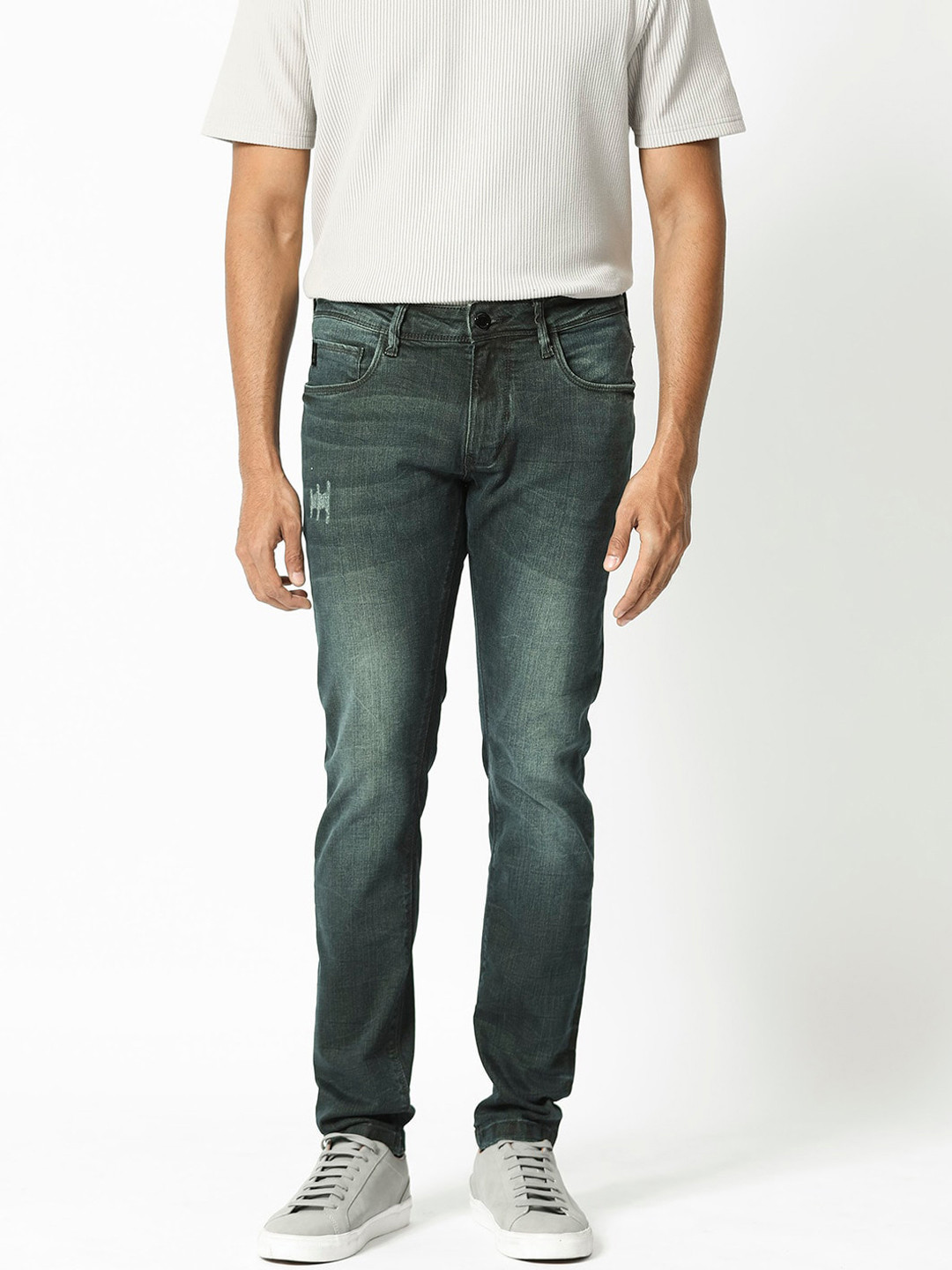 Buy RARE RABBIT Men Laiden Regular Fit Mid Rise Stretchable Jeans ...