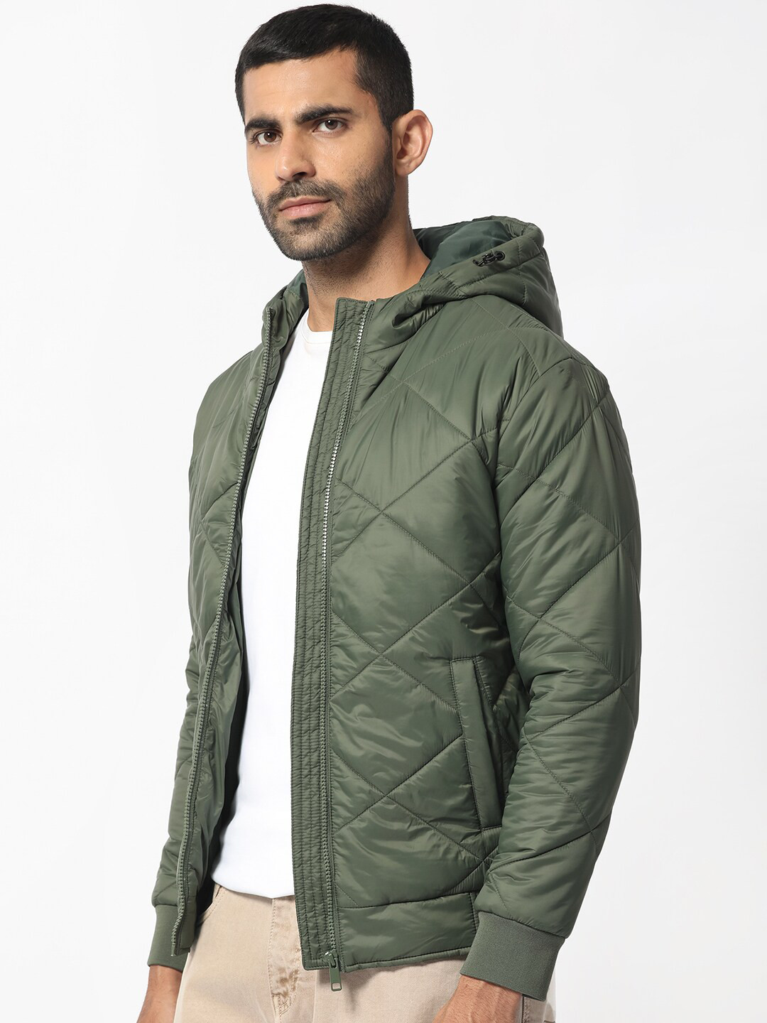Buy RARE RABBIT Men Parco Puffer Hooded Quilted Jacket - Jackets for ...