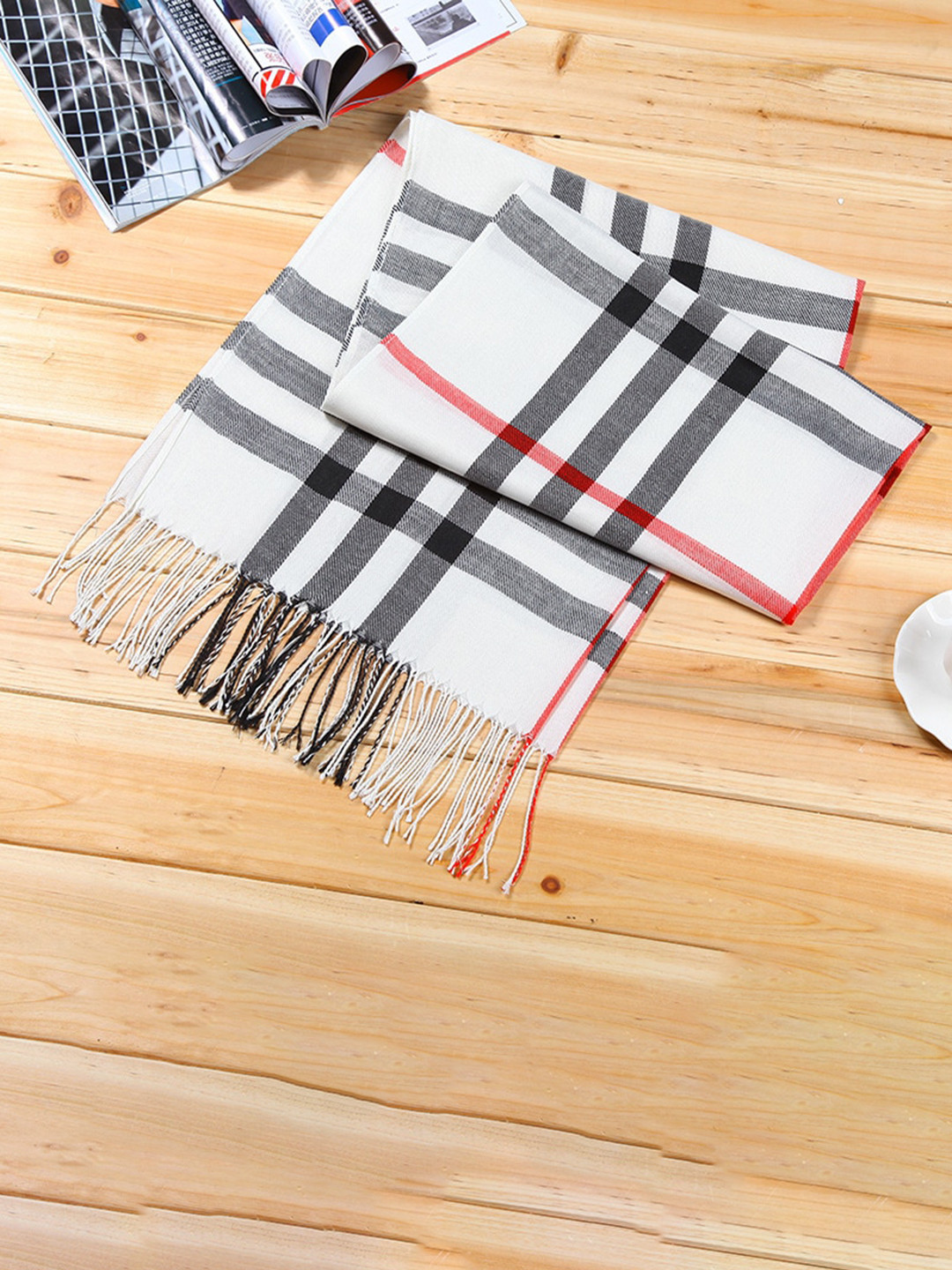 Buy Alexvyan Checked Acrylic Muffler - Mufflers for Men 25465266 | Myntra