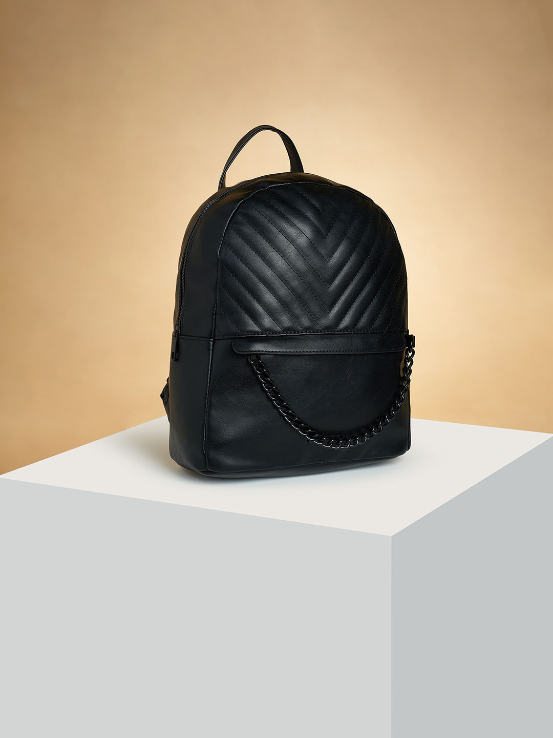 Buy Forever Glam By Pantaloons Quilted Backpack - Backpacks for Women ...