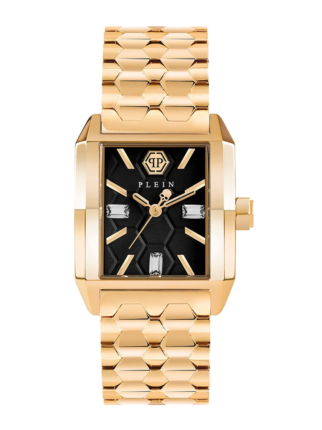 Buy PHILIPP PLEIN Women Textured Dial & Metal Straps Analogue Watch ...