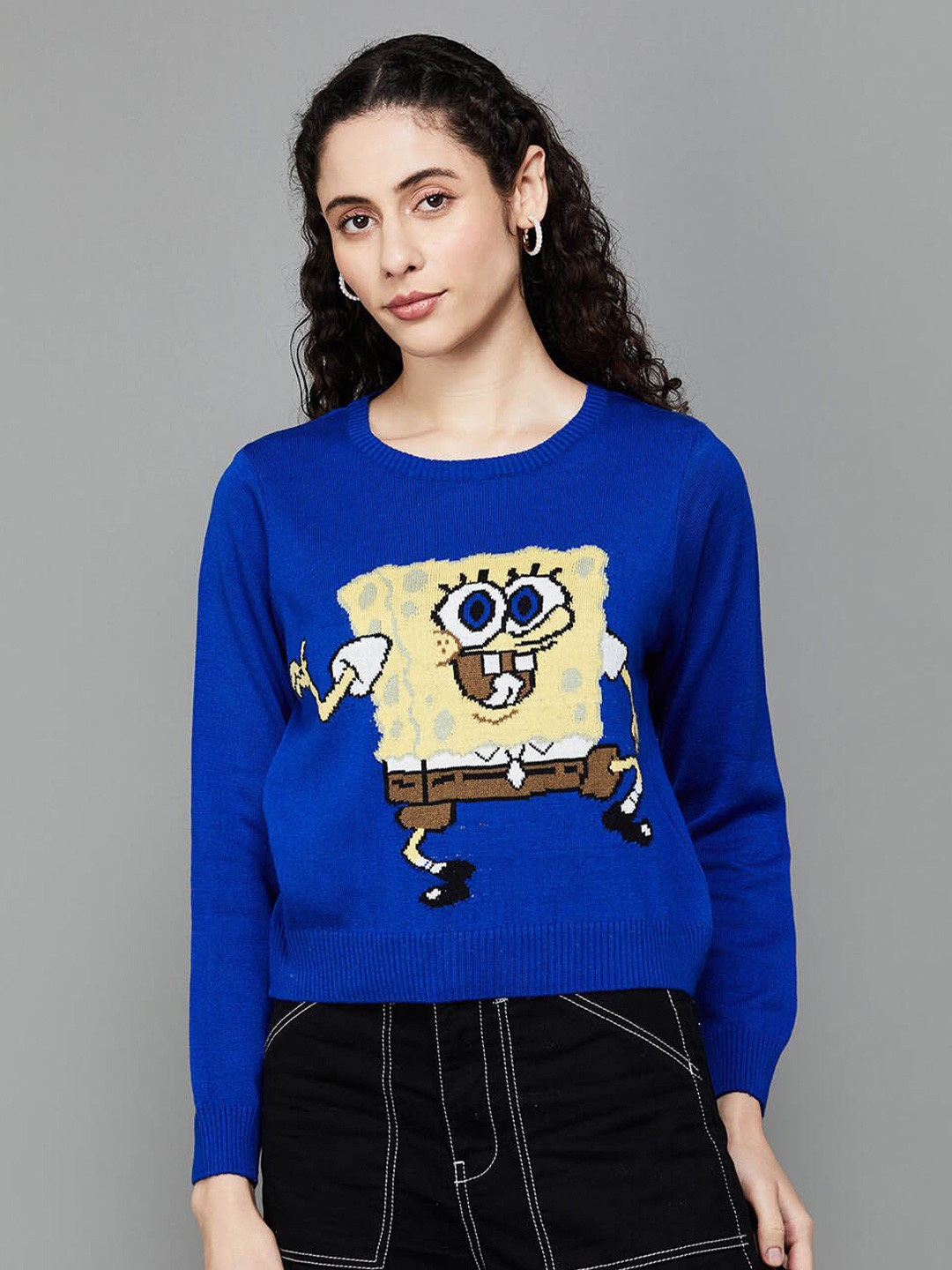 Buy Ginger By Lifestyle Women SpongeBob Pullover - Sweatshirts for ...