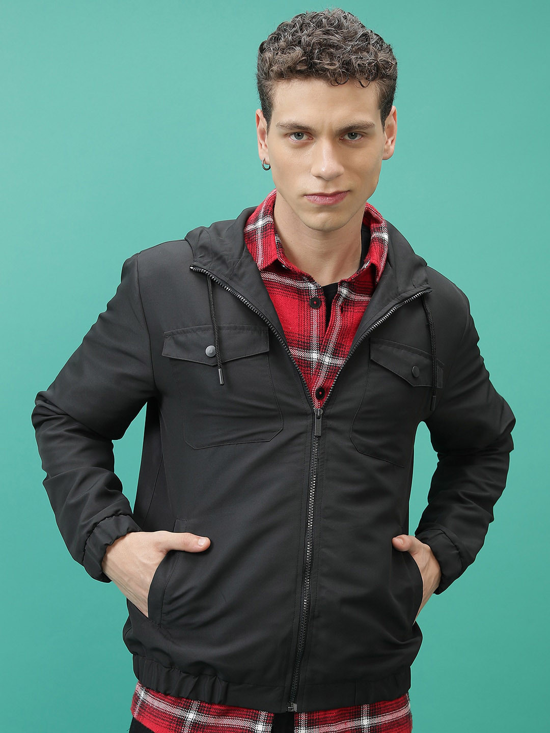 Buy HIGHLANDER Hooded Open Front Jacket - Jackets for Men 25483088 | Myntra