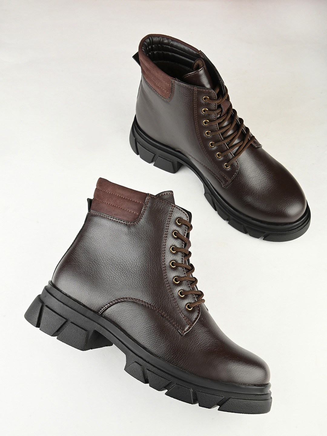 Buy The Roadster Lifestyle Co. Women Textured Heeled Mid Top Regular ...