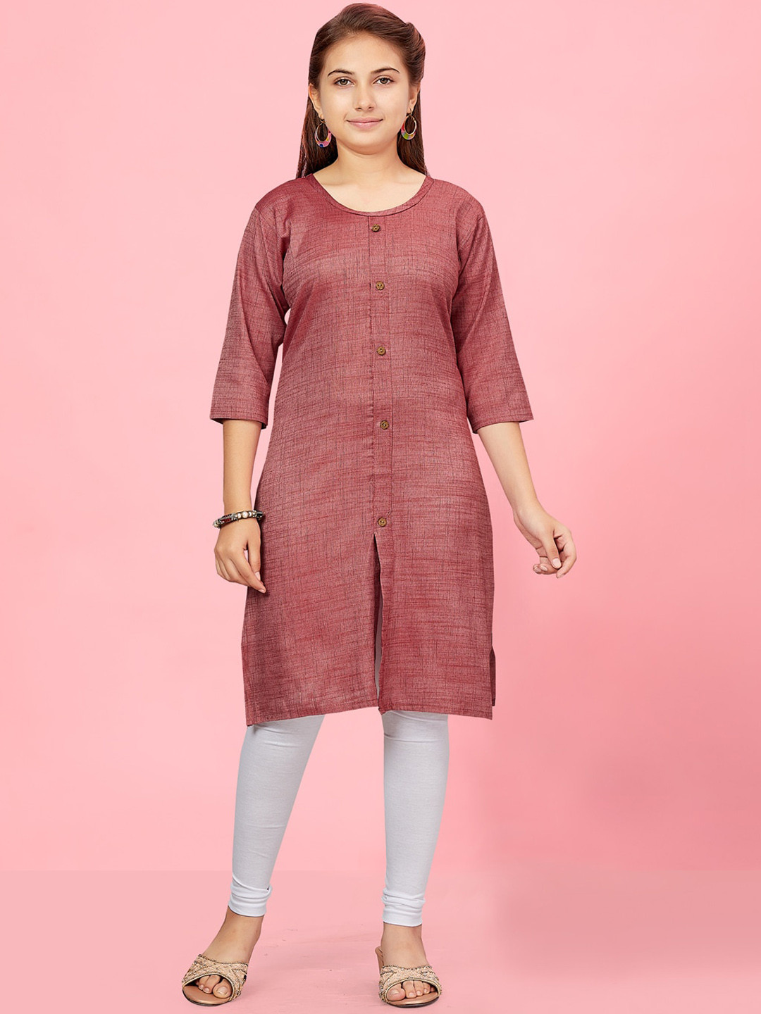 Buy BAESD Girls Cotton Straight Kurta - Kurtas for Girls 25493376 | Myntra