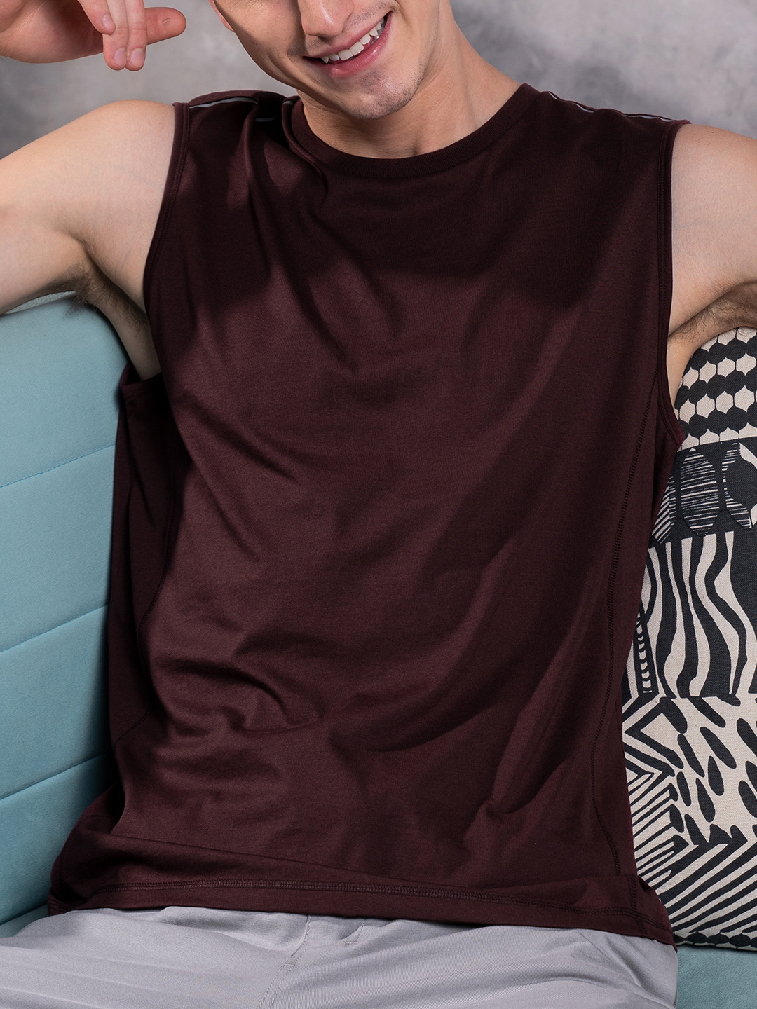 Buy DAMENSCH Round Neck Lightweight Gym InnerVest - Innerwear Vests for ...