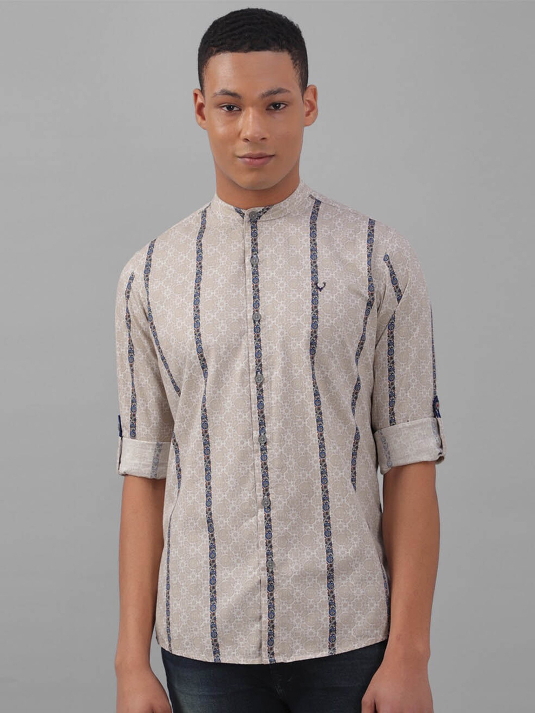 Buy Allen Solly Ethnic Motifs Printed Pure Cotton Casual Shirt Shirts