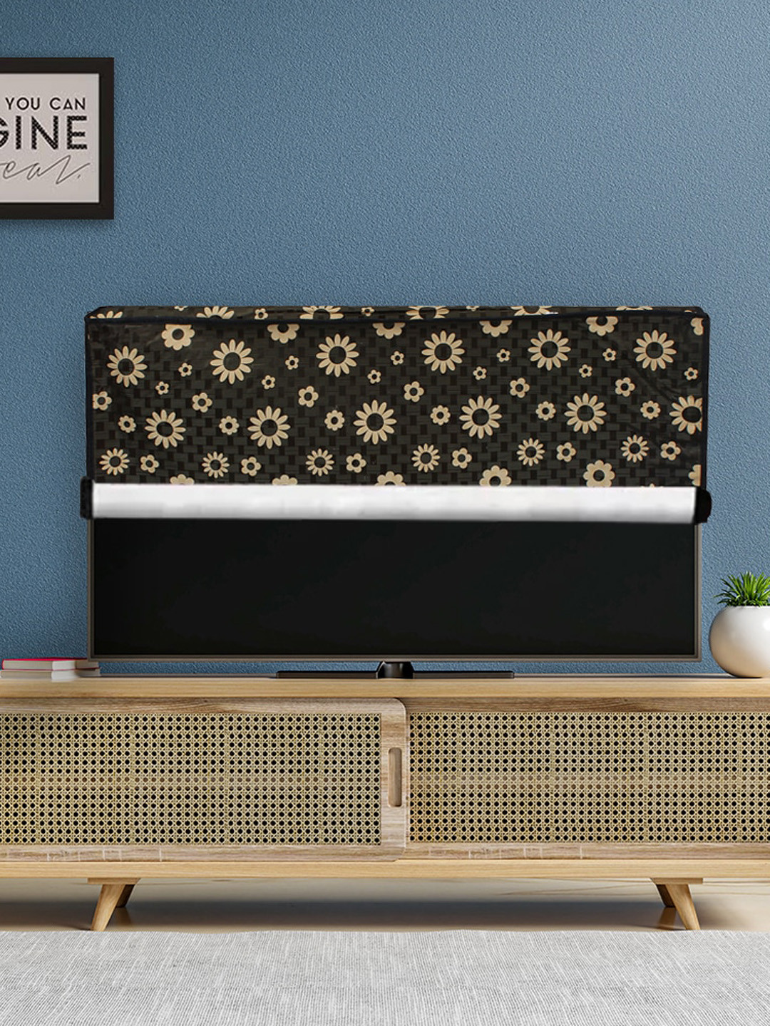 Buy DREAM CARE Transparent & Printed Flap 49 Inch LED TV Cover ...