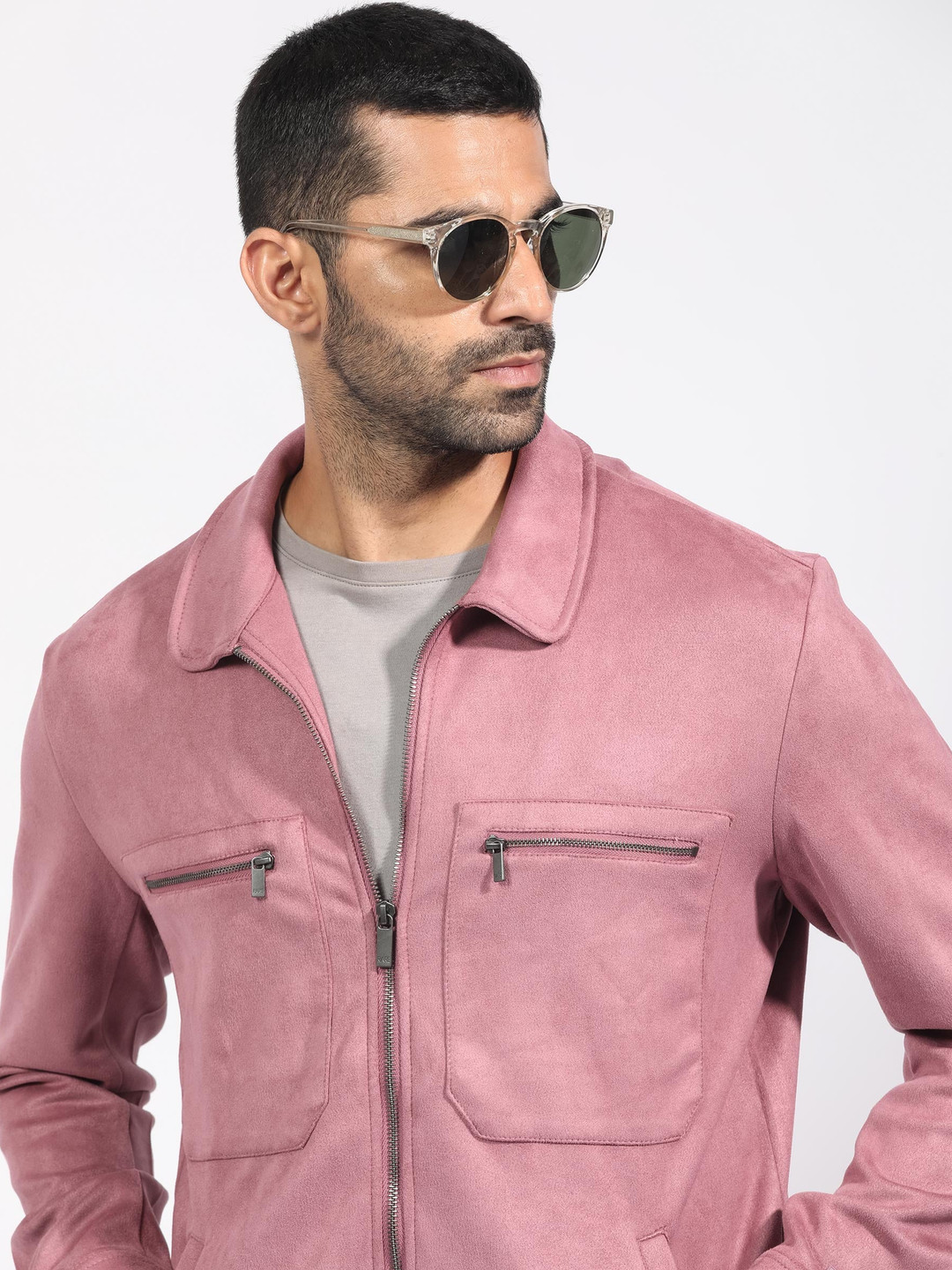 Buy RARE RABBIT Men Bax Strectch Regular Fit Spread Collar Jacket ...