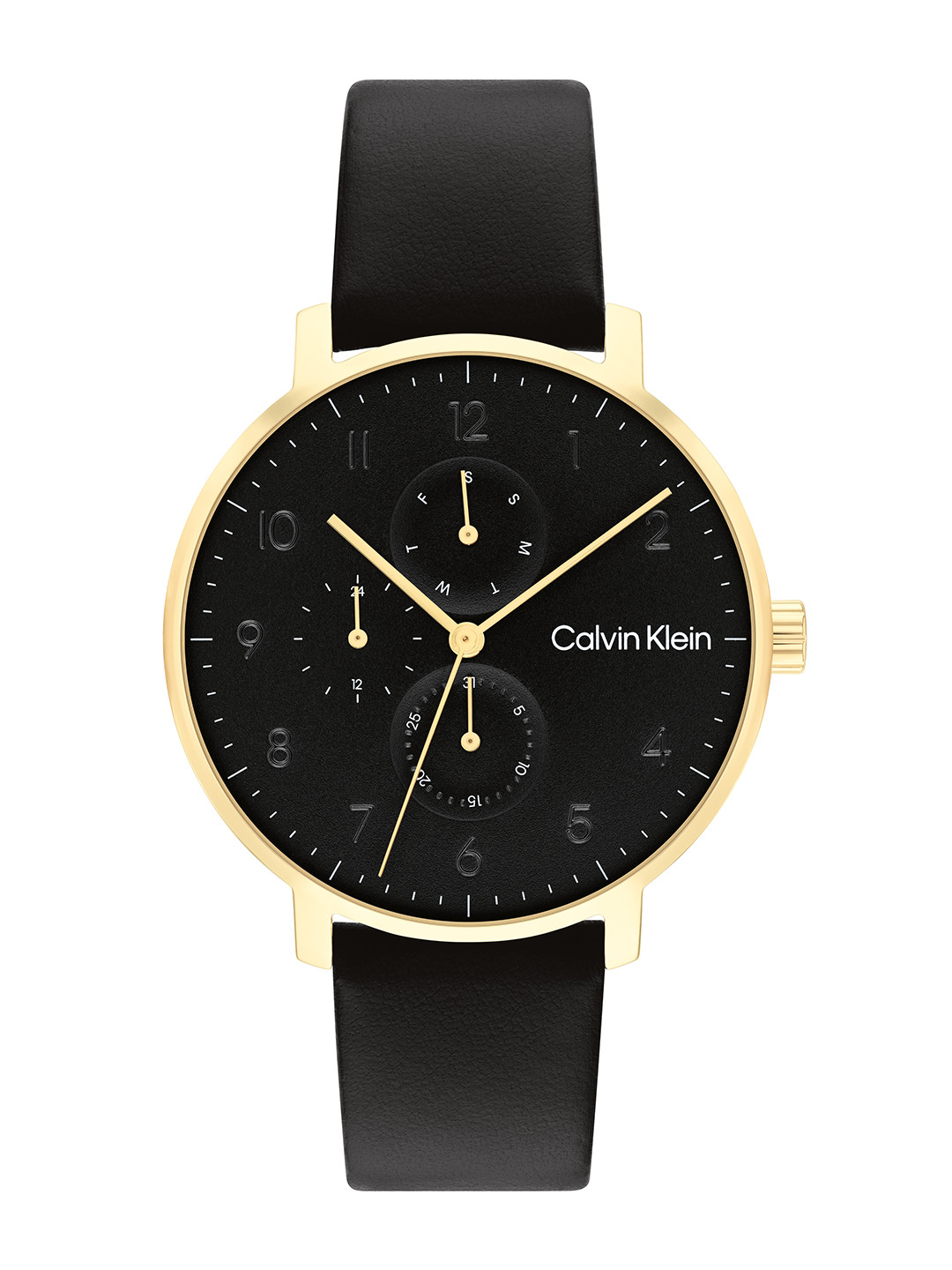 Buy Calvin Klein Unisex Stun Leather Analogue Watch 25200404 - Watches ...