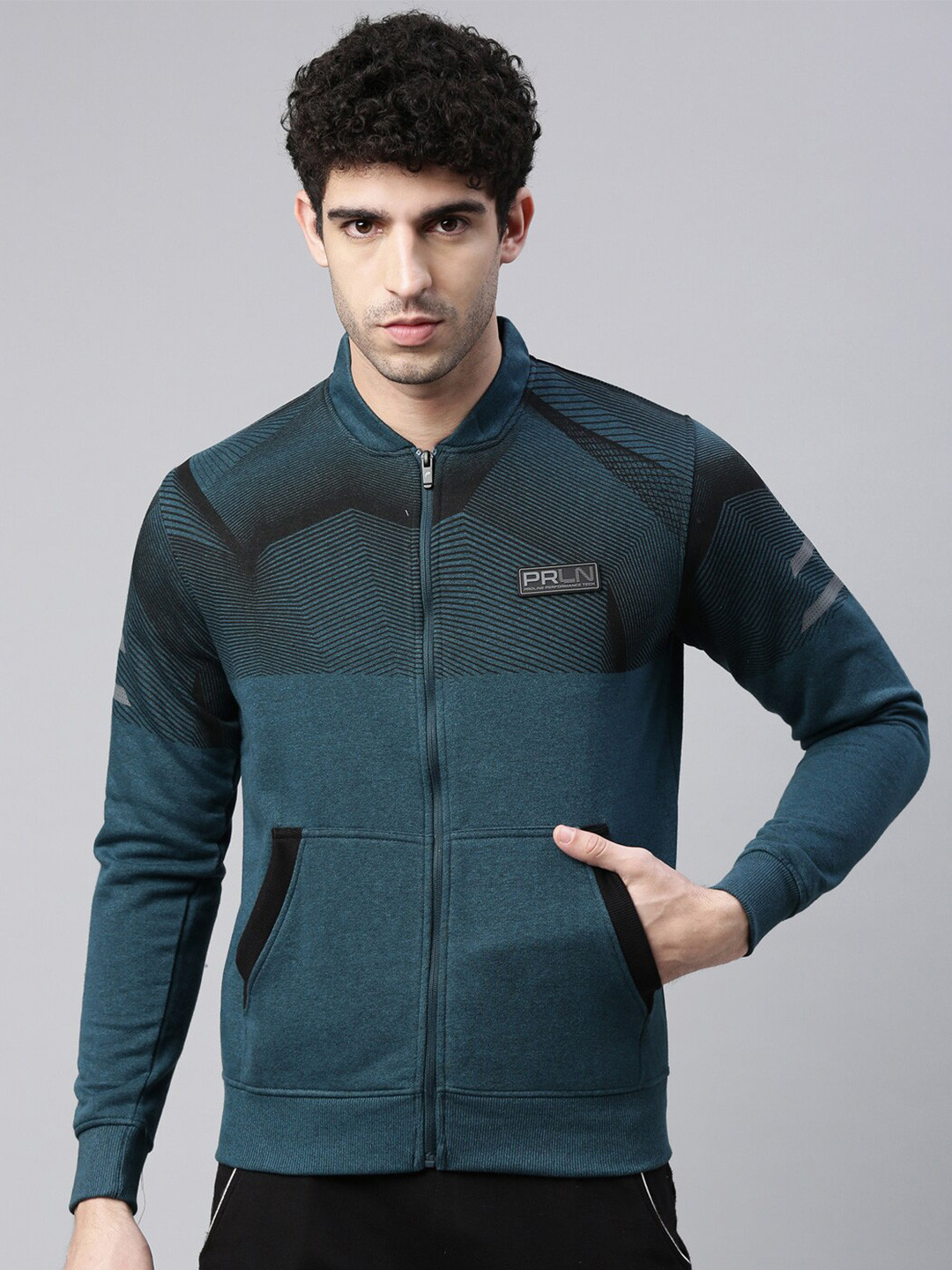 Buy Proline Mock Collar Cotton Front Open Sweatshirt - Sweatshirts for ...