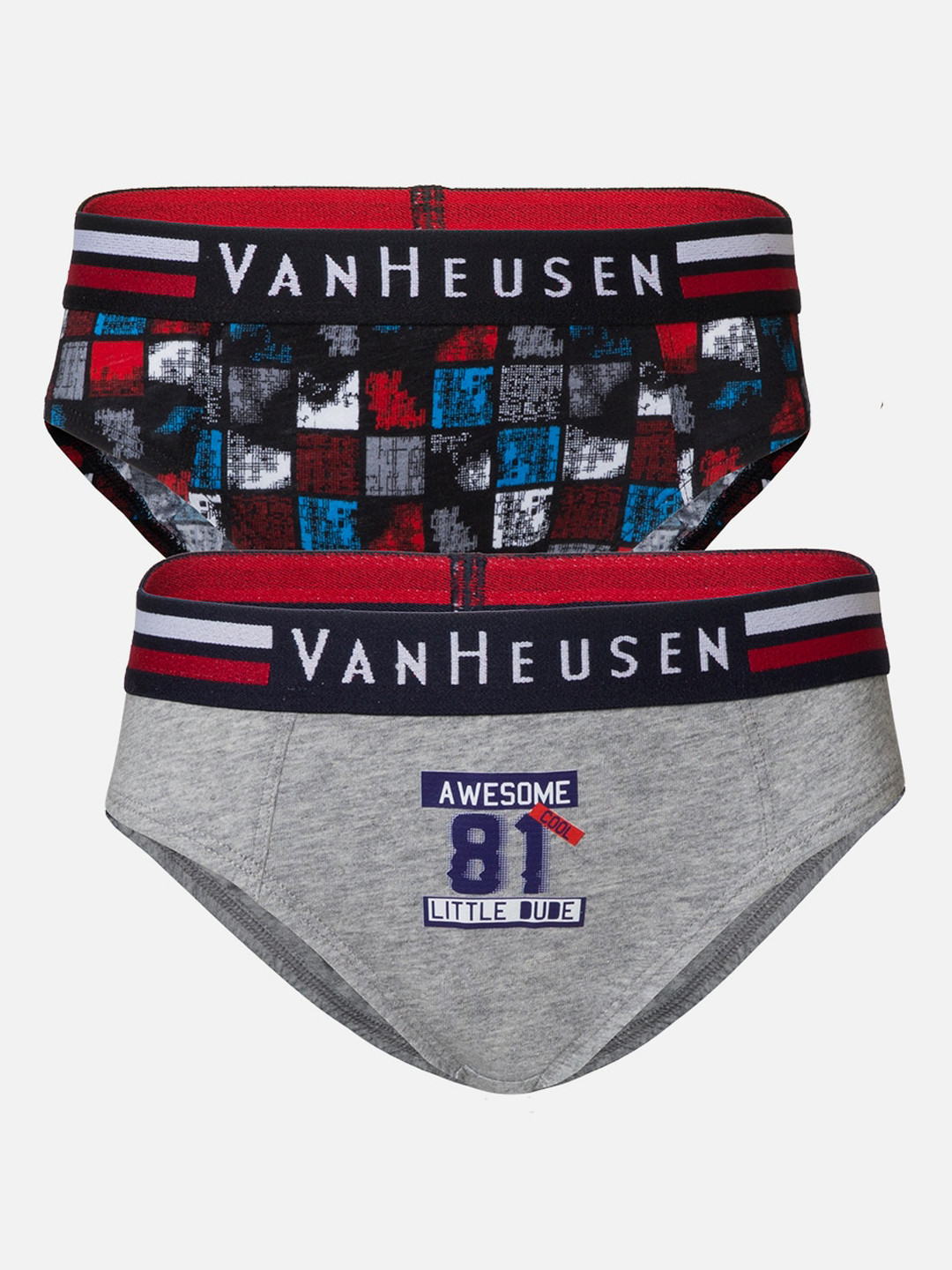 Buy Van Heusen Boys Pack Of 2 Elastic Waistband Ultra Soft Briefs ...