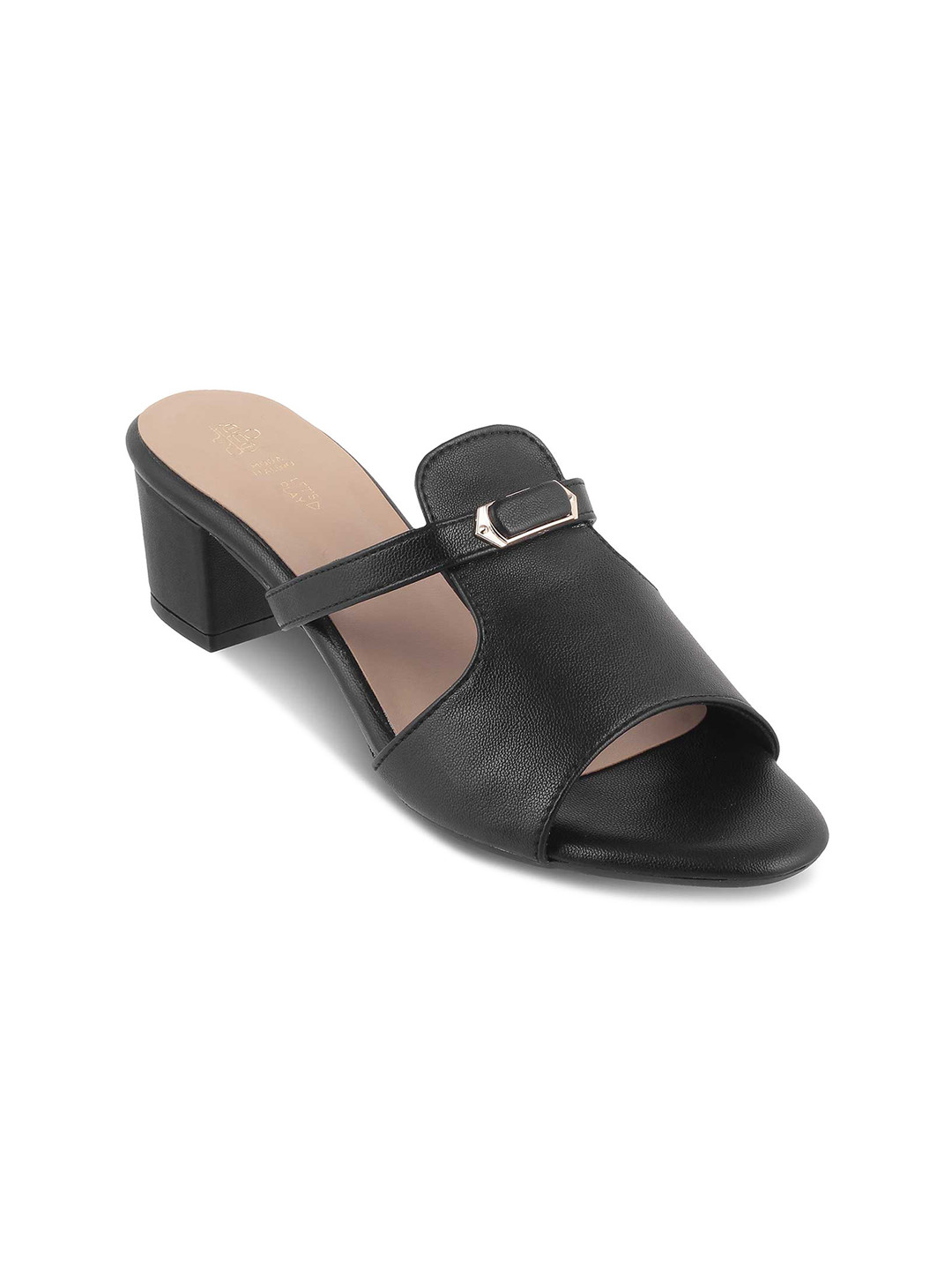 Buy Tresmode MISO Textured Embellished Open Toe Block Heels - Heels for ...