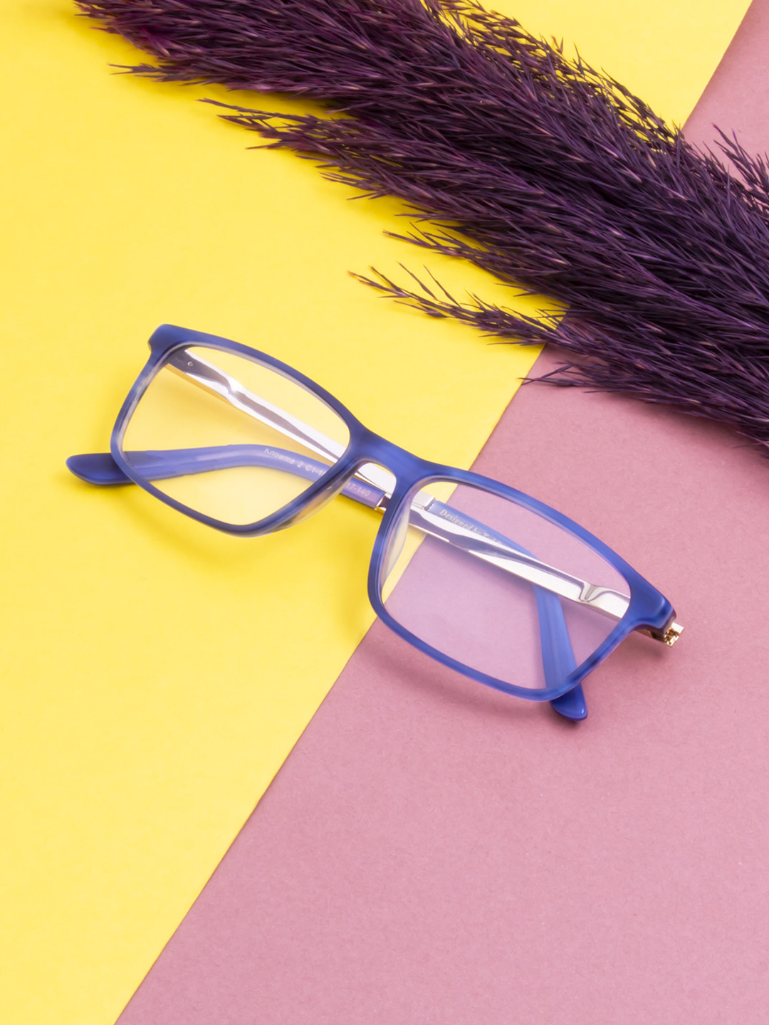 Buy Ted Smith Unisex Blue Full Rim Rectangle Frames - Frames for Unisex ...