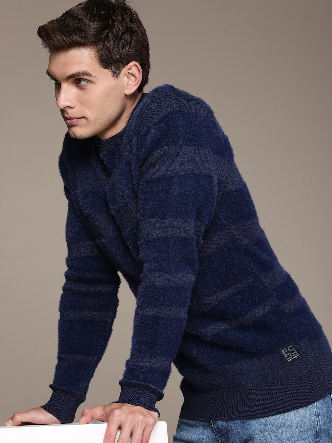 Buy French Connection Striped Pullover - Sweaters for Men 25543926 | Myntra