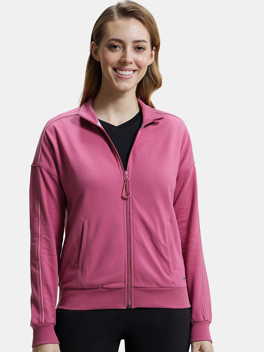 Buy Jockey Super Combed Cotton French Terry Styled Jacket A111 ...