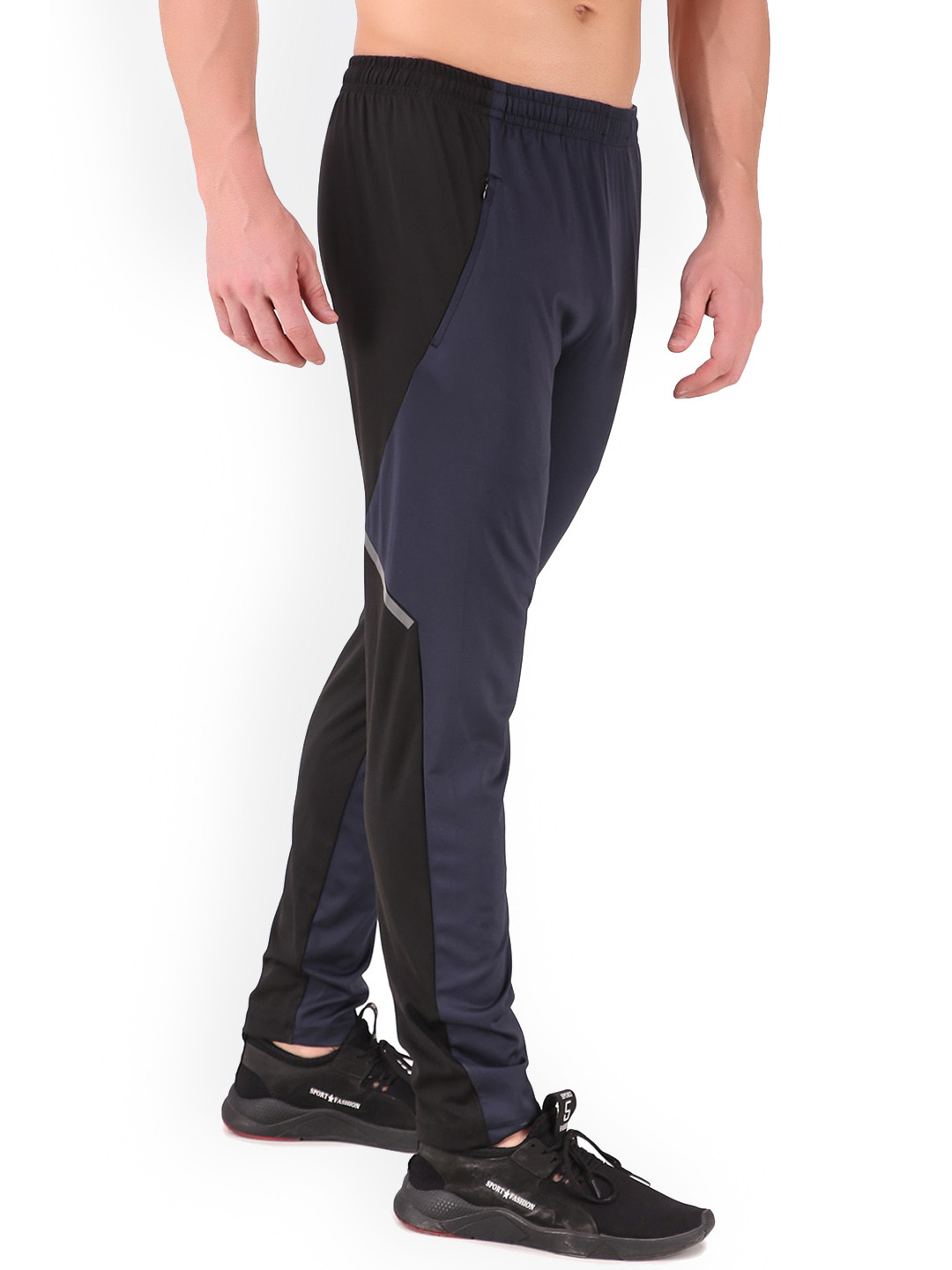 Buy REDESIGN Men Colourblocked Activewear Stretchable Mid Rise Dry Fit ...