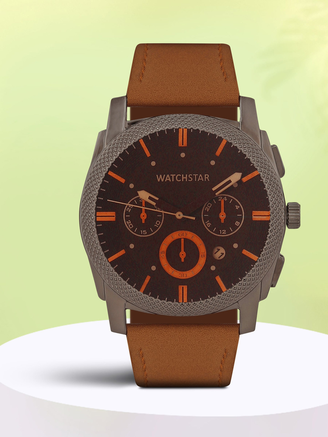 Buy WATCHSTAR Men Stainless Steel Analogue Watch FL Tan - Watches for ...