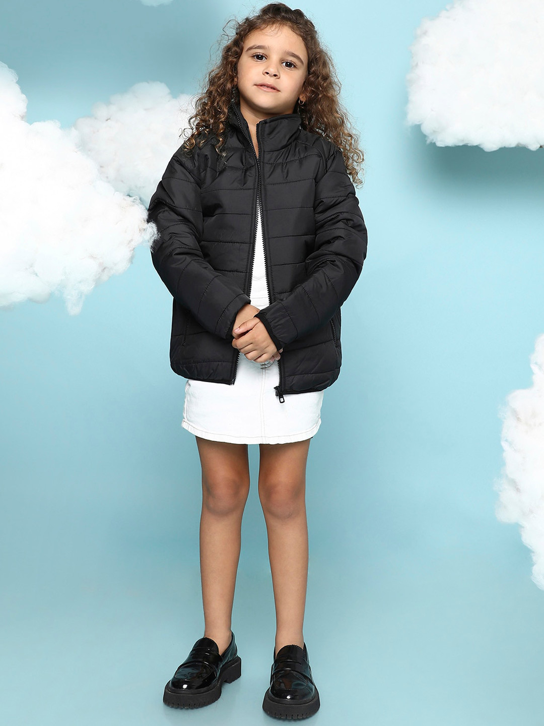 Buy Instafab Girls Windcheater Puffer Jacket - Jackets for Girls ...