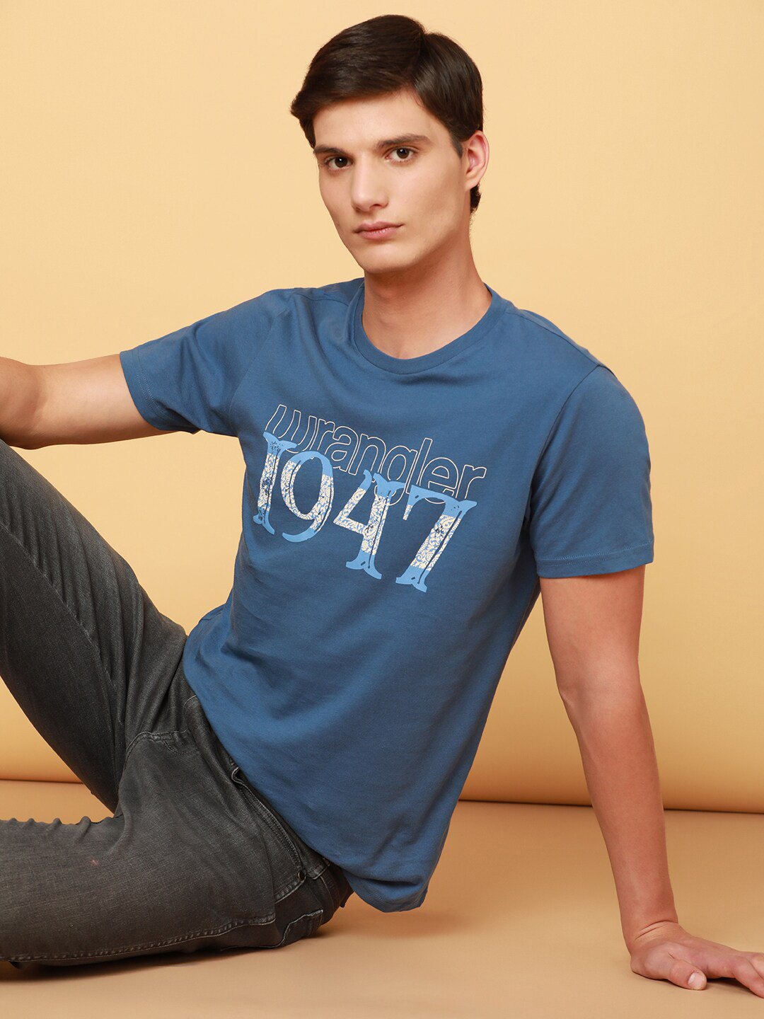 Buy Wrangler Typography Printed Cotton T Shirt - Tshirts for Men ...