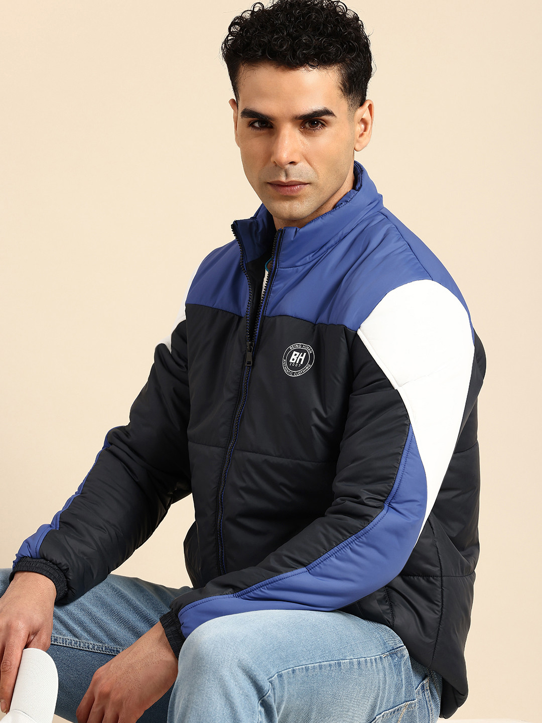 Buy Being Human Colourblocked Padded Jacket - Jackets for Men 25564296 ...