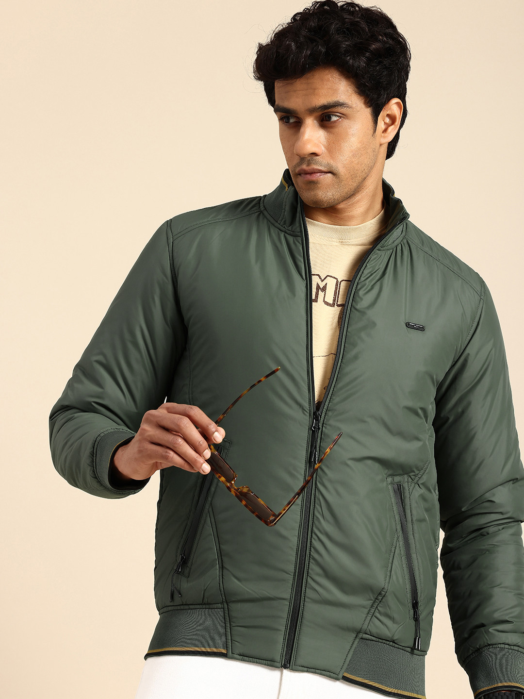 Buy Being Human Mock Collar Bomber Jacket - Jackets for Men 25564324 ...